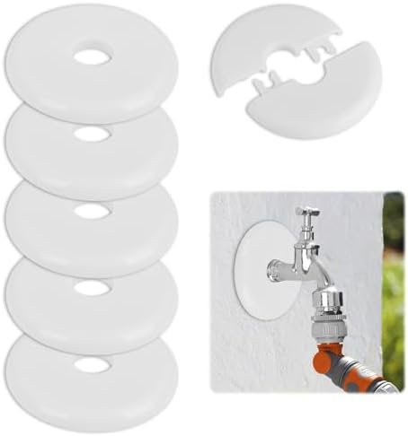 TNJPSEK 6 Pack Plumbing Wall Cover Plate, Self-Adhesive Wall Split ...