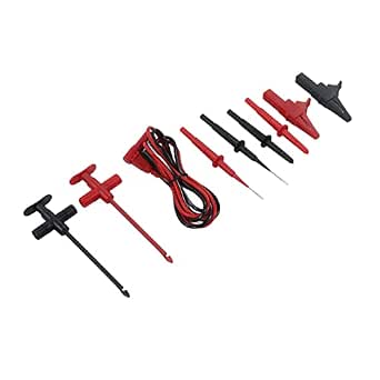 Electronic Test Lead Kit, 30Vac-60Vdc 19A Industry Test Lead Set for ...
