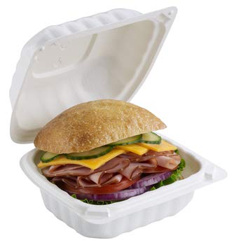 Buy Earth-Choice Sandwich Takeout Containers, Togo Box, Restaurant Take ...