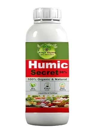 Alagaezyme Humic Secret - Humic Acid + Fulvic Acid + Bio-Potash - Organic Liquid Fertilizer for ...