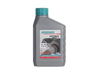 Addinol Mineral Gear Oil, GL80W, 0.6 Liters (API GL3), for Lubricating ...