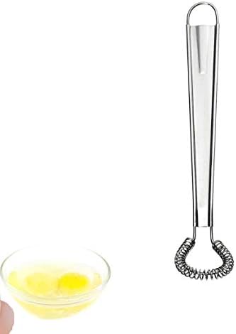 Amazon.com: Stainless Steel Mini Spring Egg Beater Silicone Whisk Magic ...
