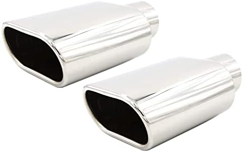 Amazon.com: Upower Square Exhaust Tip 2.5" Inlet 3" x 5.5" Outlet 9 ...