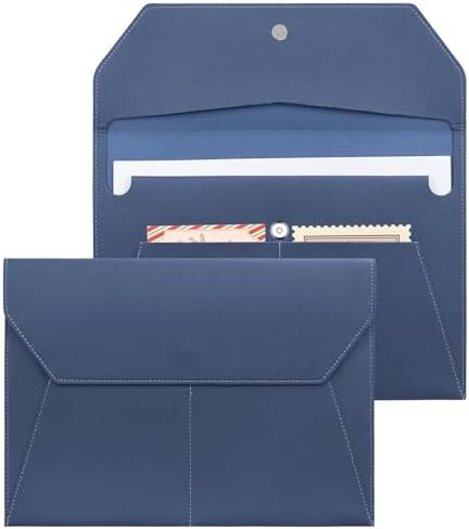 Amazon.com : FYY File Folder - PU Leather A4 Document Holder File ...