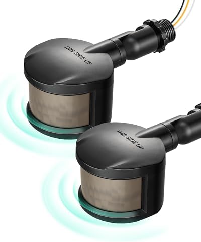 Amazon.com: EDISHINE 2 Pack Motion Sensor, 180-Degree Replacement ...