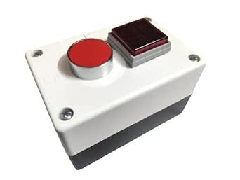 2 Way Control Box with Red Push Button, Square Volt & Ampere Meter ...
