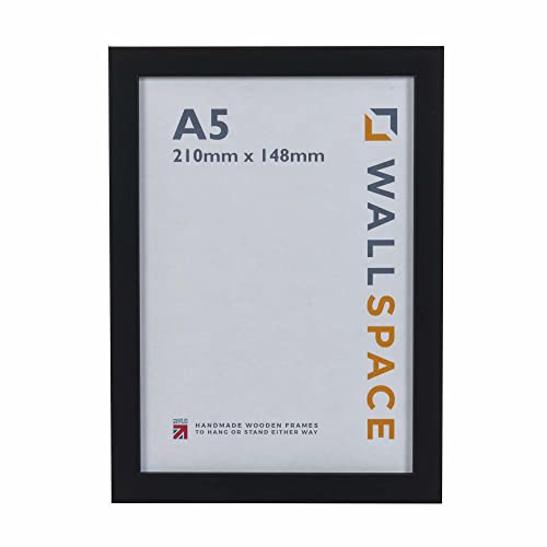 Wall Space A5 Thin Black Frame | Thin A5 Photo Frame Black | Natural ...