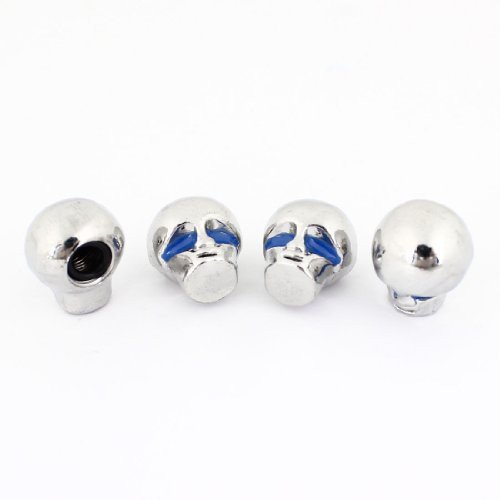 Alcoa Prime4 Pcs Blue Eyes Alien Shaped Metal Tire Valve Dust Cap Cover ...