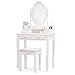 Amazon.com: Uenjoy Makeup Vanity Set, Vanity Table with Mirror and ...