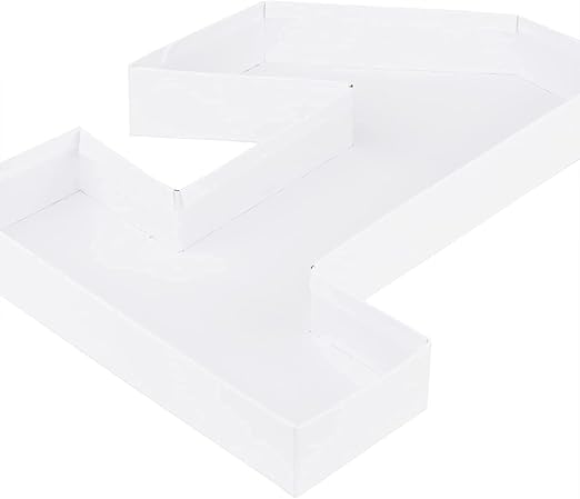 Amazon.com: WENPACK 12" Fillable Cardboard Number Shaped Gift Grazing ...