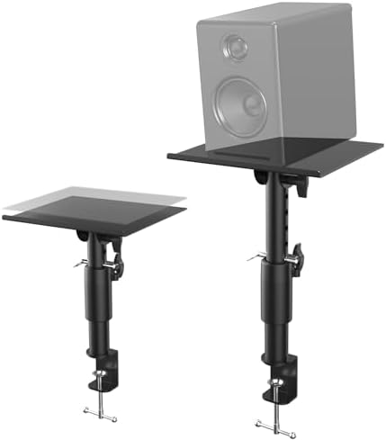 Amazon.com: Studio Monitor and Speaker Stand,Clamp-on Desktop Speaker ...
