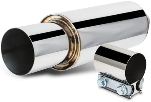 Amazon.com: M-AUTO 2" Inlet and 3" Outlet Universal Muffler, Heavy Duty ...