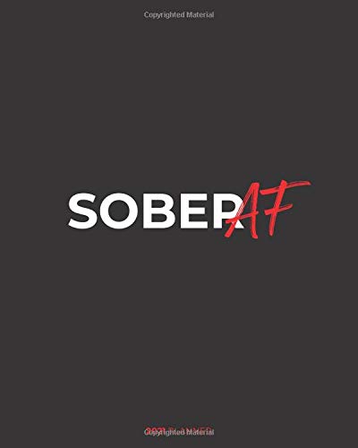 2021 Planner | Sober AF - Red on Black: Daily, Weekly, Monthly Calendar ...