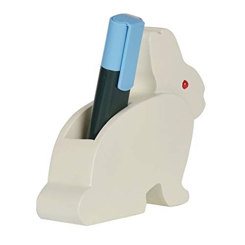 Wooden Multi-Function White Rabbit Pen Holder Pencil Stand Organizer ...