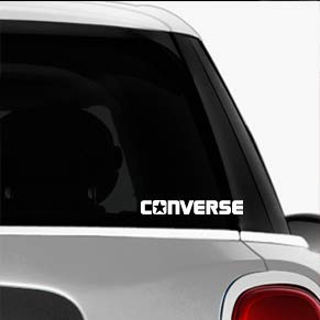 Amazon.com: LimelightVinyl.com Converse Automotive Decal/Bumper Sticker ...