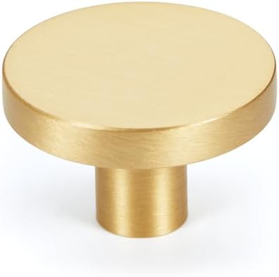 KOPPALIVE 2-Pack Gold Kitchen Cabinet Knobs, Solid Brass Knobs for ...