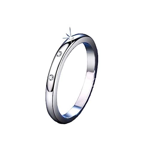 Amazon.com: Silverjewel 0.05 Ct Round Cut Flush Set Diamond Band ...