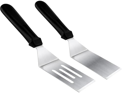 Amazon.com: DeBage 2PCS Small Metal Spatula Stainless Steel Blade ...