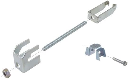 Amazon.co.jp: ネグロス電工 【ケース販売特価 5個セット】 HB1U吊り金具用横揺れ補強金具 H形鋼用 全ねじ195mm フランジ幅150～200mm フランジ厚7～15mm ...