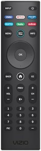 Amazon.com: Vizio Remote (XRT140) with Vudu/Netflix/Prime/Disney/Hulu ...
