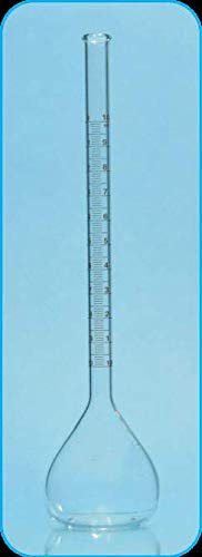 BOROSILICATE GLASS CASSIA FLASK GRADUATED LONG NECK. ONE UNIT. 100ML ...