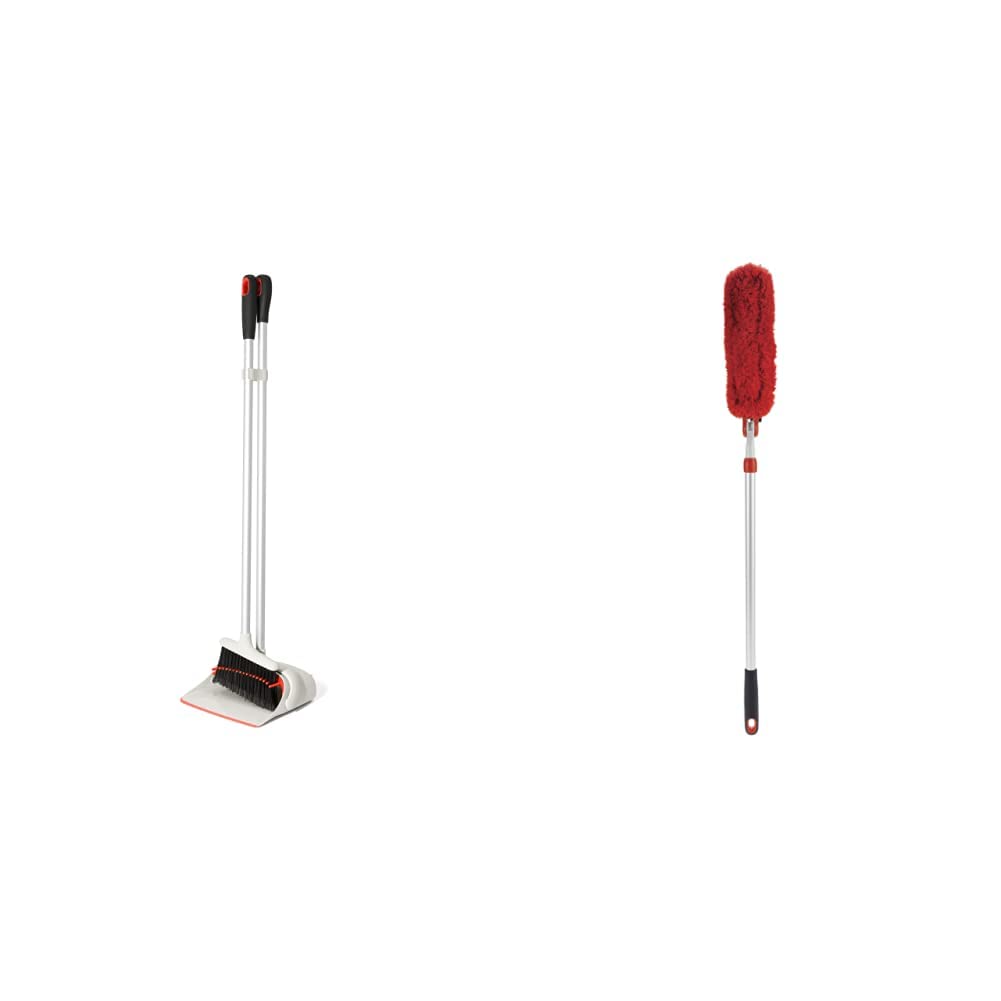 OXO Good Grips Upright Sweep Set & Good Grips Microfiber Extendable ...