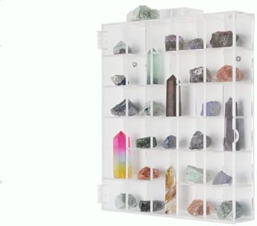 Amazon.com: Acrylic Glass Display Case for Rocks, Minerals & Figurines ...