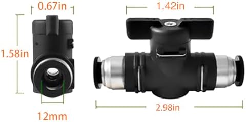 CEKER 12mm Push Connect Air Flow Control Quick Connect Tube Fittings ...