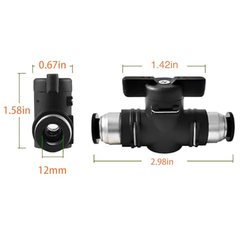 Snapklik.com : 12mm Push Connect Valve Ball Valve 12mm Air Flow Control ...
