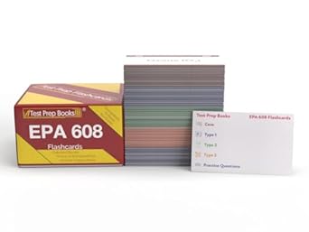 EPA 608 Study Cards 2025-2026: EPA 608 Certification Exam Prep and ...
