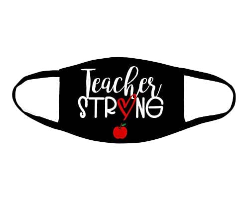 Amazon.com: Teacher Strong Face Mask Washable Face Covering : Handmade ...