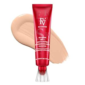 Amazon.com : FV Dewy Foundation, Hydrating Formula & Medium Coverage, Waterproof, Long Lasting ...