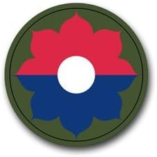 Amazon.com: US Army 9th Infantry Division Patch Decal Sticker 3.8 ...