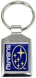 Amazon.com: Subaru Logo silver KeyTag Keyring Key Chain Wrx Sti Impreza ...
