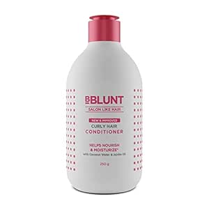 Buy BBLUNT Curly Hair Conditioner with Coconut Water & Jojoba Oil - 250 ...