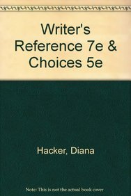 Buy Writer's Reference, 7th Ed. + Choices, 5th Ed. Book Online at Low ...