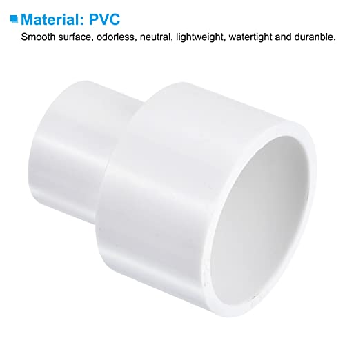 PATIKIL PVC Reducer Pipe Fitting 32mm to 20mm ID, 8 Pack Straight ...