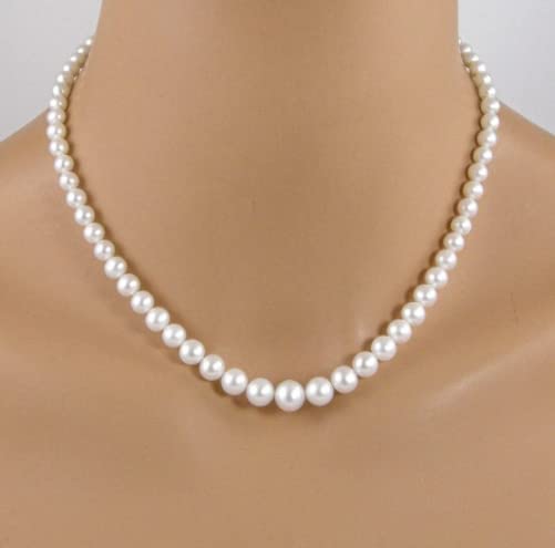 Buy Galaxy Gems Sache Moti Ka Haar Traditional South Sea Pearl Mala ...