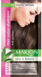 Marion Hair Color Shampoo in Sachet - Lasting 4-8 Washes - With Aloe ...