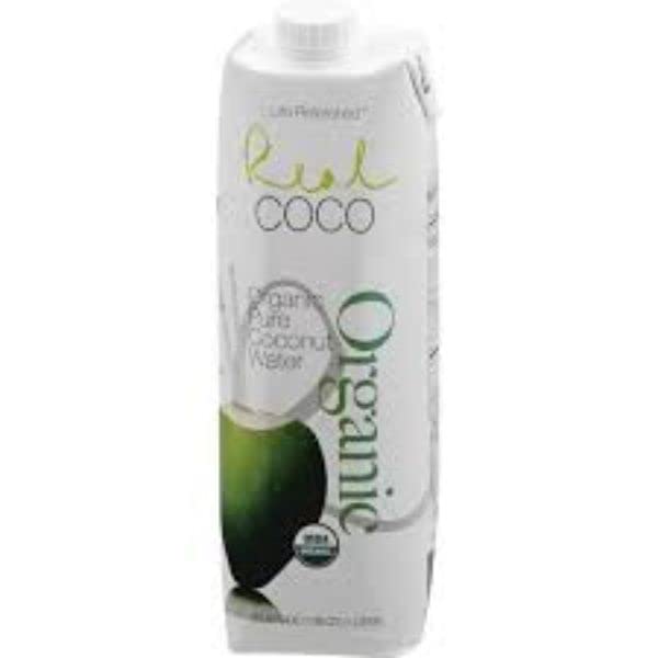 Amazon.com : Real Coco KHRM00377966 Pure Organic Coconut Water - 33.8 ...