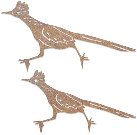 Amazon.com: Metal Roadrunner Yard Art Set of 2, Southwest Garden Decor ...