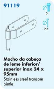 Amazon.com : Nautos-Laser Parts-# 91119-STEEL Rudder PINTLES (Pair ...