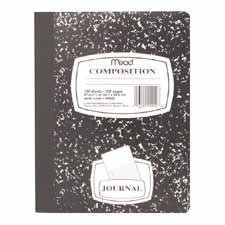 Mead Black Marbled Composition Book, Wide Ruled (Pack of 2),9.75-x-7.5 ...