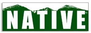 Amazon.com: NATIVE Colorado Mountain Bumper Sticker : Sports & Outdoors