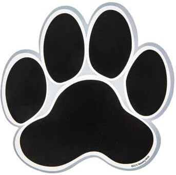 Amazon.com: 36 Large Paw Paper Cutout - Crafts Bulletin Board Decor ...