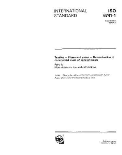 ISO 6741-1:1989, Textiles - Fibres and yarns - Determination of ...