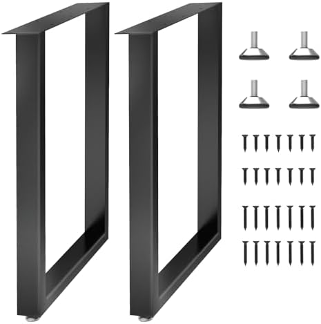 Amazon.com: Table Legs 28 Inch, Adjustable Furniture Legs, Square Steel ...