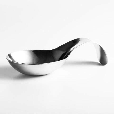 New Stainless Steel Spoon Rest, for Holding Messy Spoon After Stirring ...