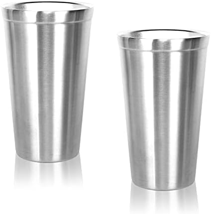 Stainless Steel Double Walled Insulated Cups(Set of 4) Stackable ...