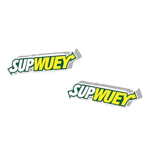 Amazon.com: 5" 2 PCS Supwuey Subway Bumper Sticker Decal Sticker ...